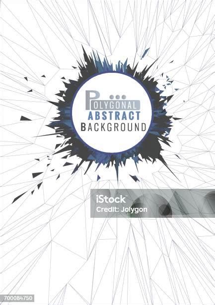 빈 공간을 가진 낮은 폴 리 Bg 와이어 프레임을 추상화 결정체에 대한 스톡 벡터 아트 및 기타 이미지 결정체 깨짐 3차원 형태 Istock