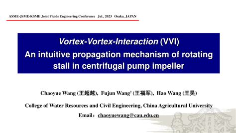 Pdf Vortex Vortex Interaction Vvi An Intuitive Propagation