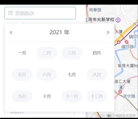 日期选择器组件（限制年份 设定仅展示的月份） qt只选择月份 csdn博客