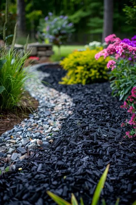 Black Mulch Landscaping Ideas For Lush Gardens In 2025 Landscaping