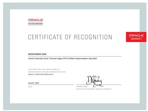 Anshuman Das On Linkedin Oraclecloud Certifications