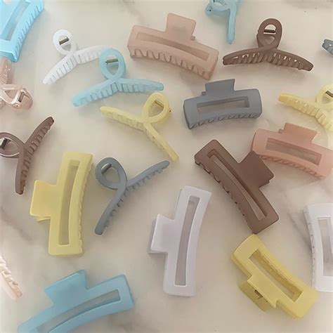 비비드 왕 올림머리 반묶음 헤어 집게핀 삔