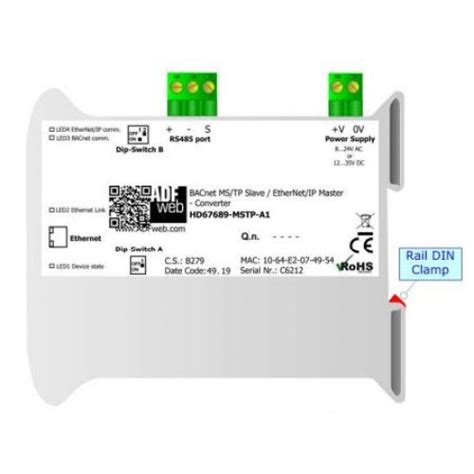 Hd67689 Mstp A1 в Ethernetip Bacnet Mstp Consteel