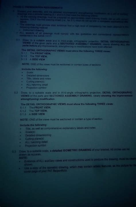 Assembly Drawing Task Working And Pictorial Drawings You Are Required To