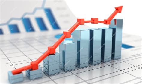 Premium Photo Upward Trend Red Line Graph Illustrates Positive Growth Or Progress