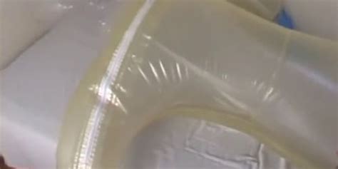 Japan Girl In Plastic Hazmat Suit