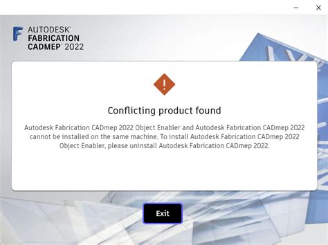 Conflict When Installing The Fabrication Cadmep Object Enabler