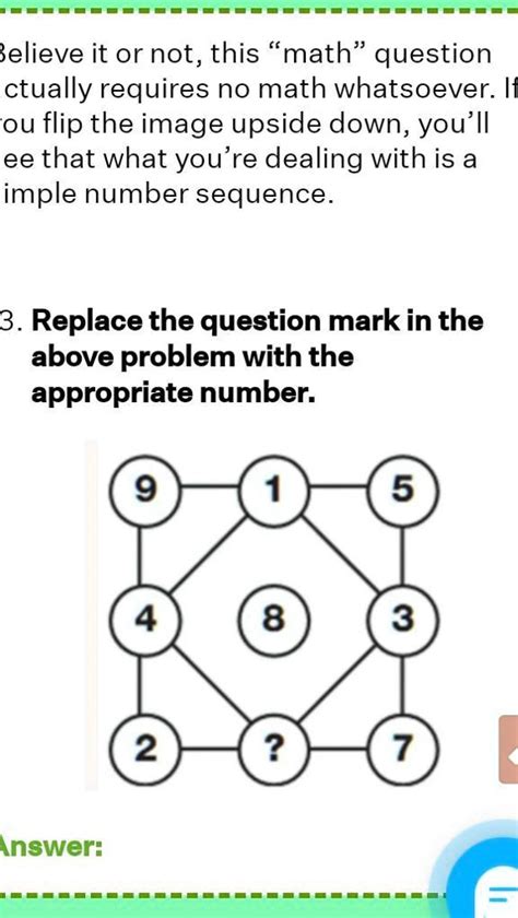 Solved Replace The Question Mark In The Above Problem With The