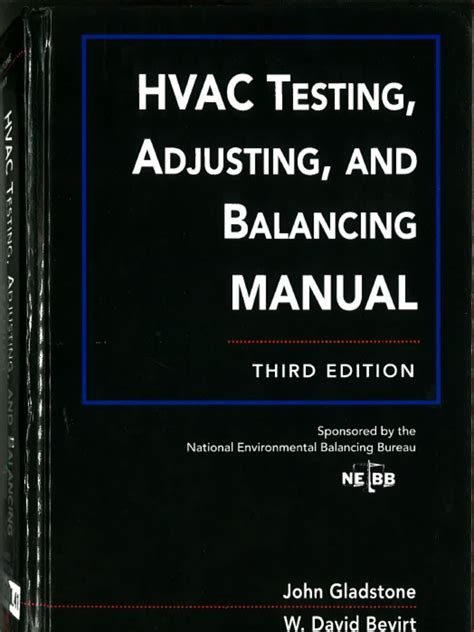 Nebb 162 Hvac Testing Adjusting And Balancing Manual Pdf