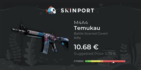 M4a4 Temukau Battle Scarred Counter Strike 2 Skinport