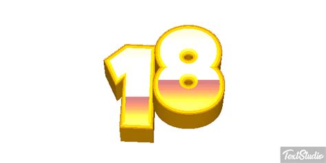 18 Number Animated GIF Logo Designs