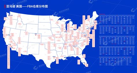 北美亚马逊fba仓库分布