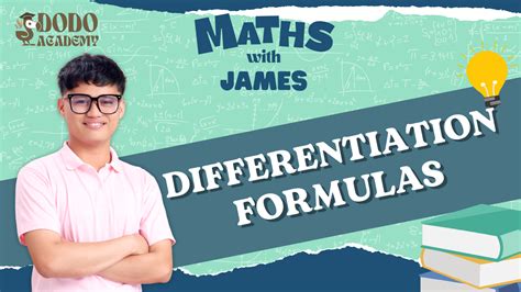 Differentiation Formulas Dodo Academy