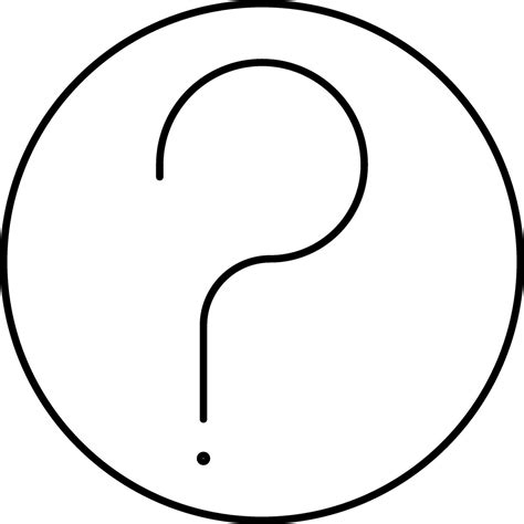 Question Mark Circle Icon In Line Art 24973163 Vector Art At Vecteezy