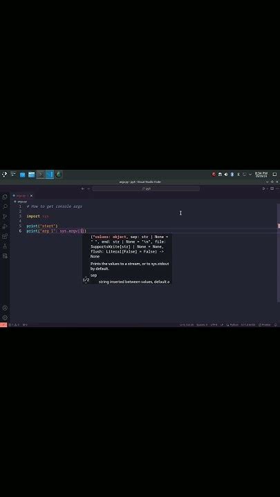 How To Get Console Arguments In Python Shorts Python Viral Youtube
