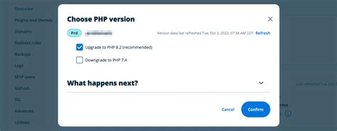 PHP Upgrade Guide Support Center