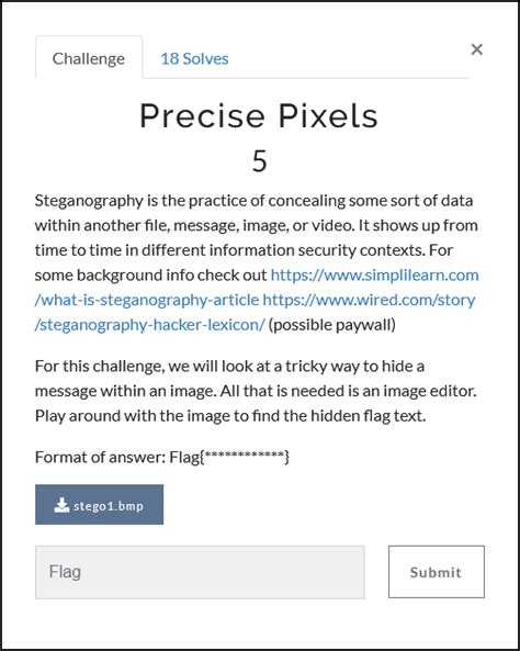 Internal Ctf — Stego Precise Pixels Cron Swanson Medium