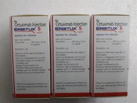 Erbitux Cetuximab Anti Cancer Injection Packaging Pack At ₹ 18000