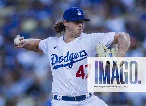 Los Angeles California Usa Starting Pitcher Ryan Pepiot 47 Of The