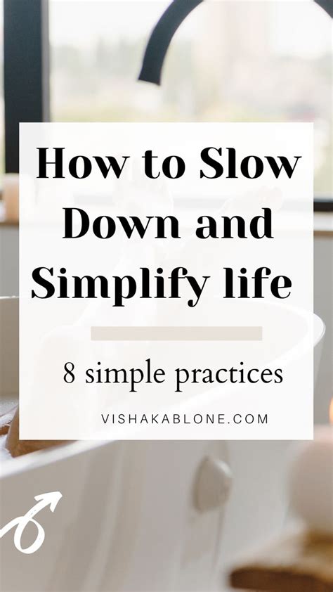 How to slow down and simplify life : simple living manual | Simplifying ...