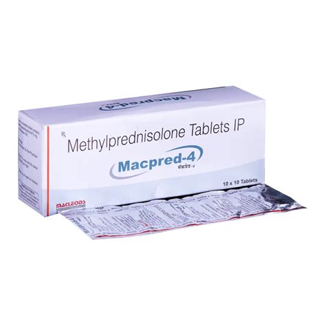 Macpred 4 4mg Methylprednisolone Tablets Premium Quality