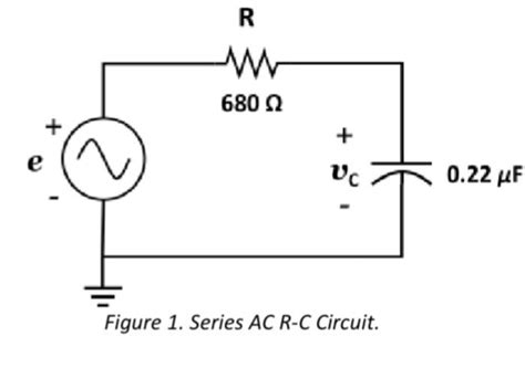 solved figure 1 series ac r c circuit 4 measure the