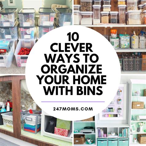 Clever Ways To Organize Your Home With Bins Moms