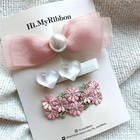 하이마이리본 자체제작 데일리 헤어핀 머리핀 악세사리 Himyribbon • Threads Say More