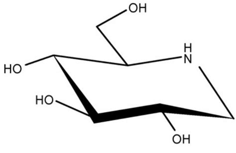 Chemical Structure Of 1 Deoxynojirimycin