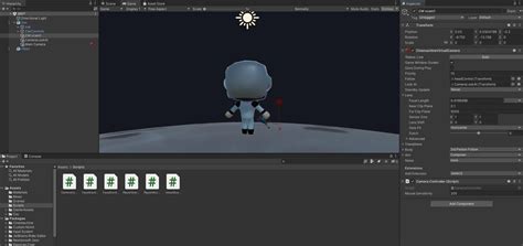 Cinemachine 3rd Person Camera Follow Faux Moon Gravity Runity3d