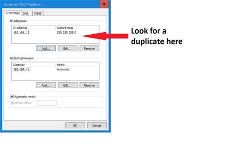 solved sbs2011 virtual machine show duplicate ip address error