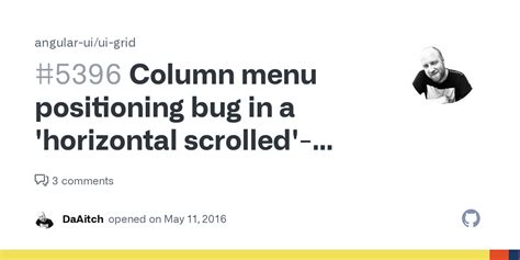 Column Menu Positioning Bug In A Horizontal Scrolled Grid In Firefox · Issue 5396 · Angular