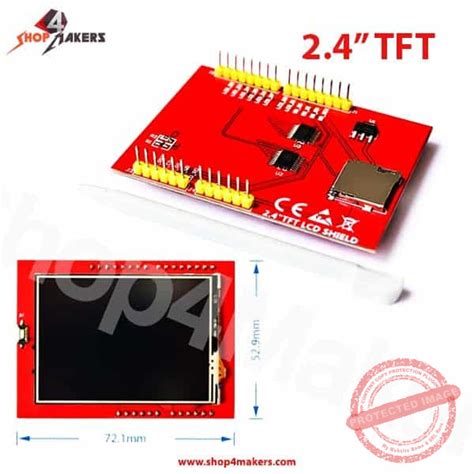 Lcd Tactile Tft Arduino 24″ 240 X 320 Spi Shop4makers Maroc