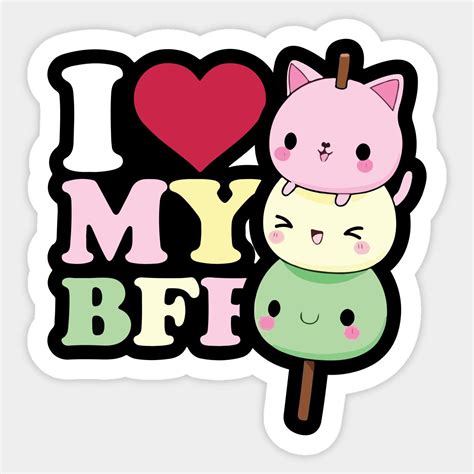 Cute Bff Kitty Sticker