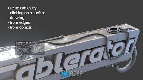Cablerator电缆电线快速创建blender插件v1 4 6版 插件滤镜 人人cg 人人素材 Rrcg