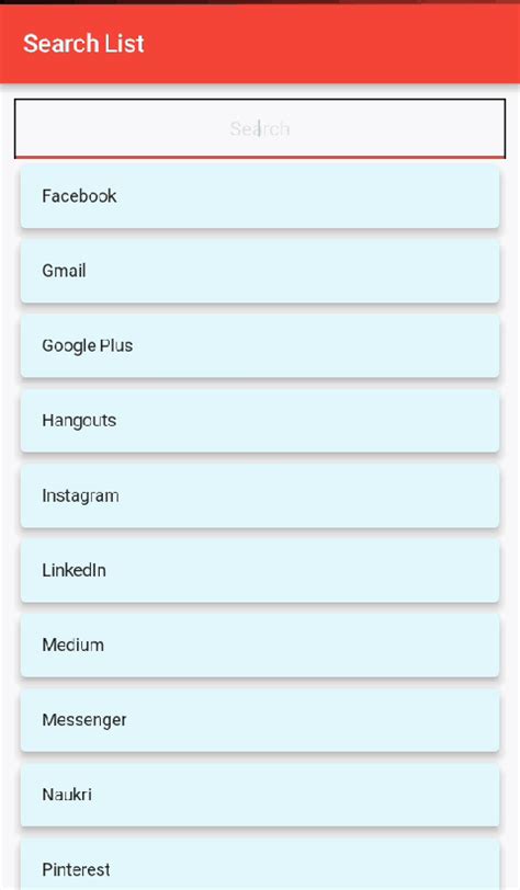 Flutter Searchview The Search Function Will Filter The By Vignesh
