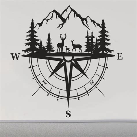 Compass Rv Decals Adventure Travel Graphics For Campers Sticker Chef