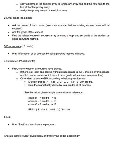 solved write a class called course with the following