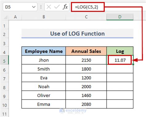 How To Transform Data To Log In Excel Easy Ways ExcelDemy