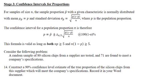 Confidence Interval Formula Proportion