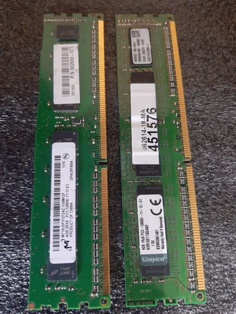 Memoria Ram Pc3 12800e 4gb Para Servidor