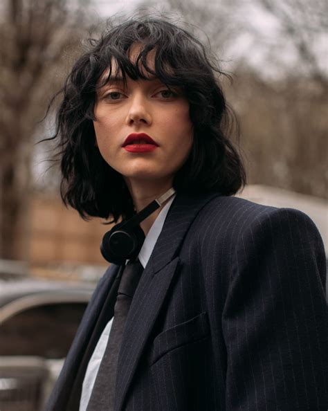 How To Style A Layered Bob With Fringe This Summer