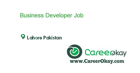 Business Developer Job In In Lahore Pakistan Ref 102906