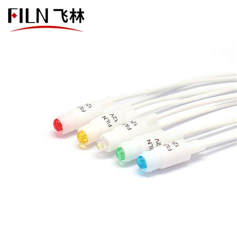 FILN Volt LED Dash Indicator Lights MM Plastic Indicator