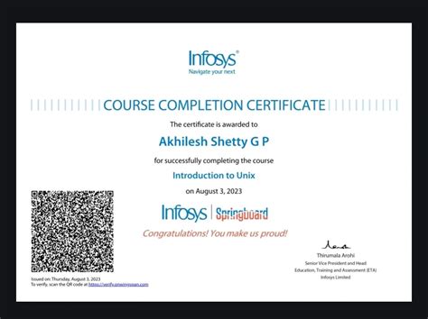 Akhilesh Shetty G P On Linkedin Unix Infosysspringboard Learning Skilldevelopment Unixbasics