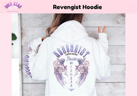 Revenge Hoodie For Her Oversized Hooded Sweatshirt Biker Girl Gothic