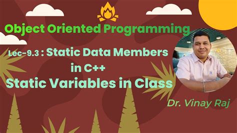 Lec 93 Static Data Members In C Static Variables In Class Youtube