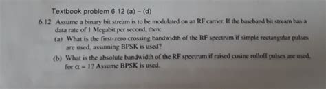 Solved Textbook Problem 612 A D 612 Assume A Binary