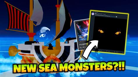 What Are The New Sea Monsters In Update 20 Blox Fruits Youtube
