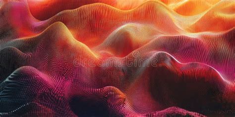 Abstract Data Stream Visualization With Colorful Waves Stock Illustration Illustration Of